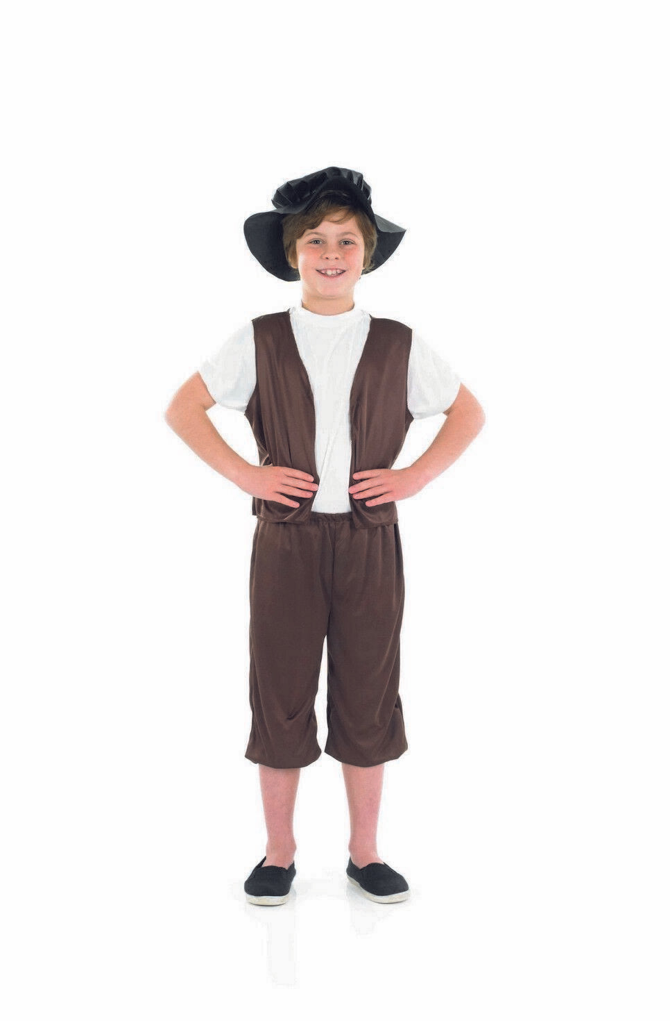 Kids Tudor Boy Costume Historical Poor Child Orphan Fancy Dress Book W ...