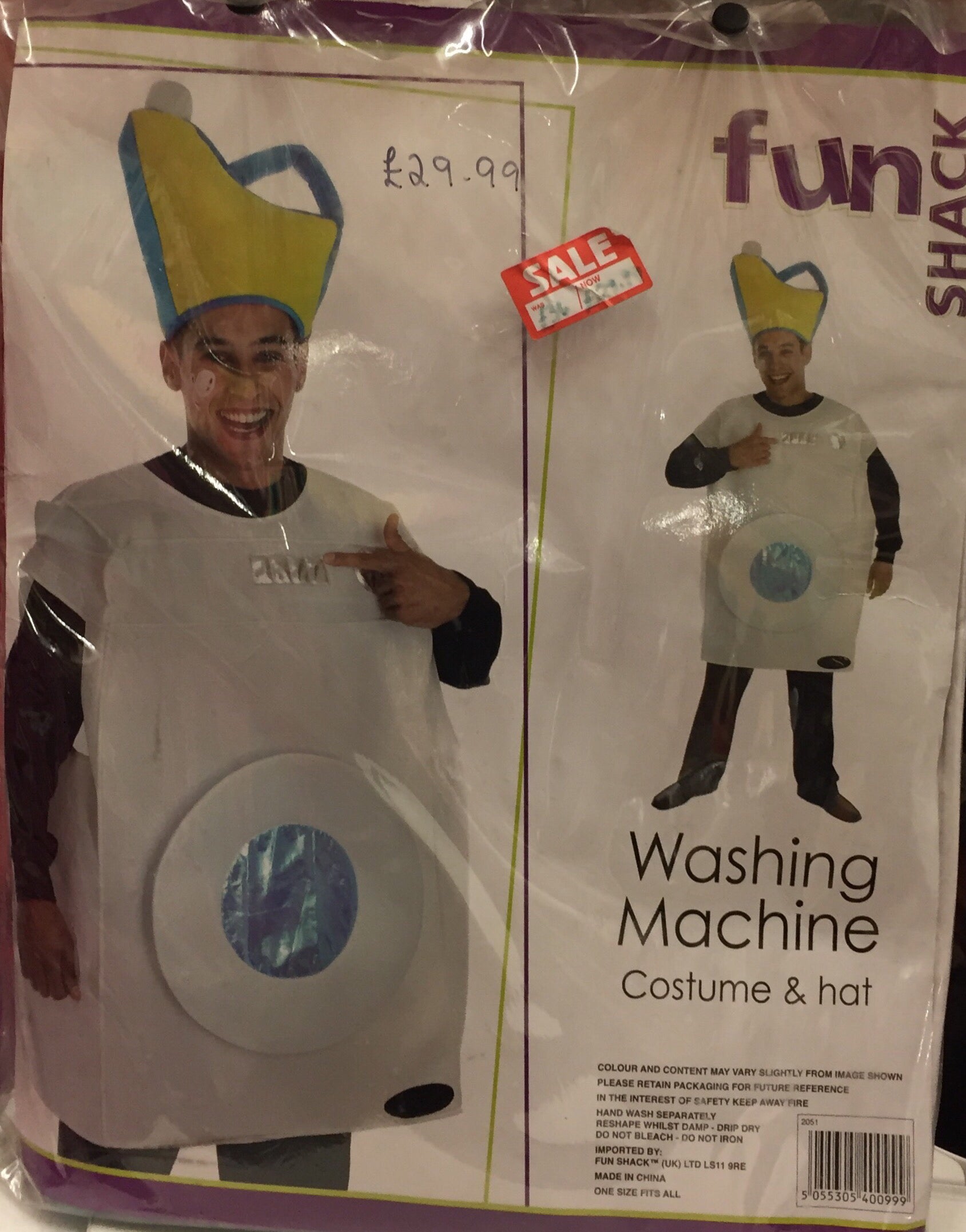 Fun Shack Washing Machine Costume – Jennys Den